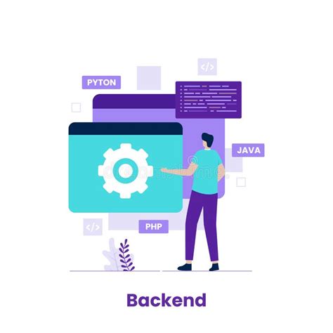 Backend Developer Banner Stock Illustrations 332 Backend Developer