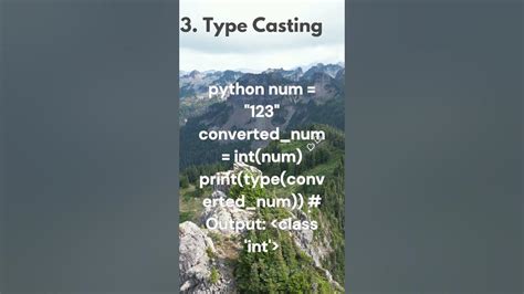 Type Casting Shorts Shortfeed Python Typecasting Youtube