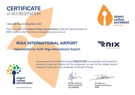 Airport Carbon Accreditation Rix