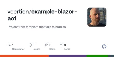 github veertien example blazor aot project from template that fails to publish