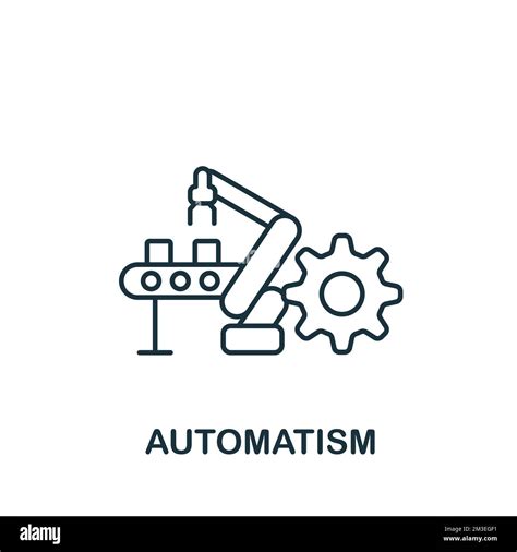 Automatism Icon Monochrome Simple Human Productivity Icon For Templates Web Design And