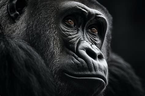 Free Photo D Rendering Of Gorilla Portrait