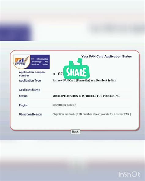 Uid Already Exists For Another Pan For More Details 6381838409 Pancard Error Youtube