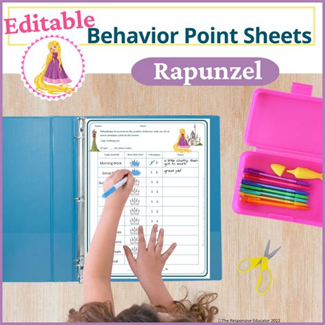 Point Sheet For Behavior Rapunzel Classful