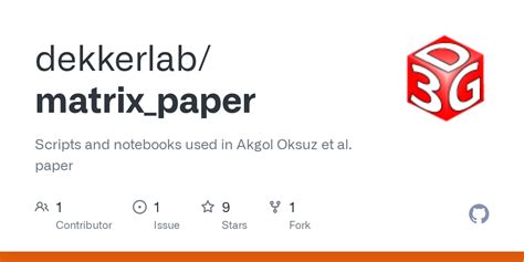 GitHub Dekkerlab Matrix Paper Scripts And Notebooks Used In Akgol Oksuz Et Al Paper