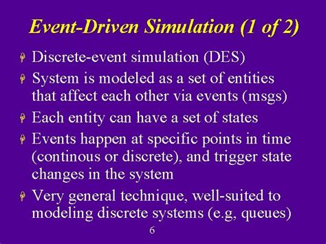 Simulation Methodology H Plan Introduce Basics Of Simulation