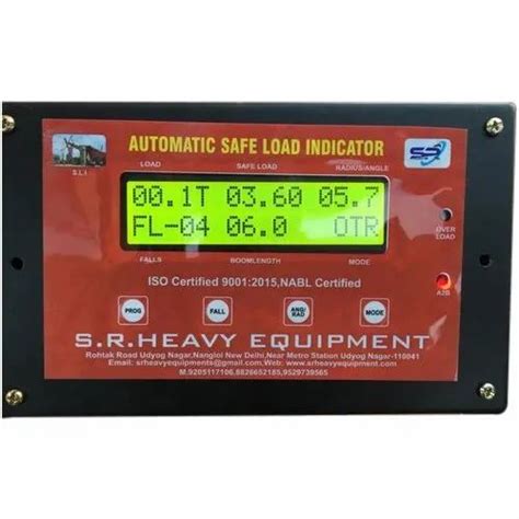 SR Heavy Equipment Automatic Safe Load Indicator At Rs Unit In Delhi