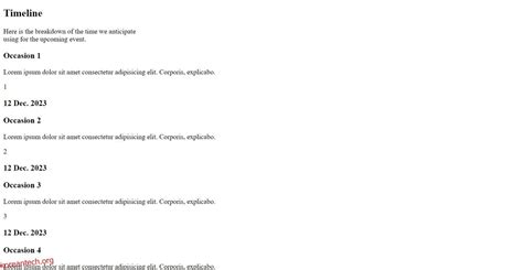 Css와 Javascript를 사용하여 대화형 타임라인 만들기