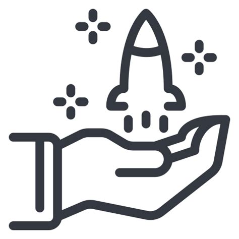 Hand Rocket Launch Startup Business Project Icon Download On Iconfinder