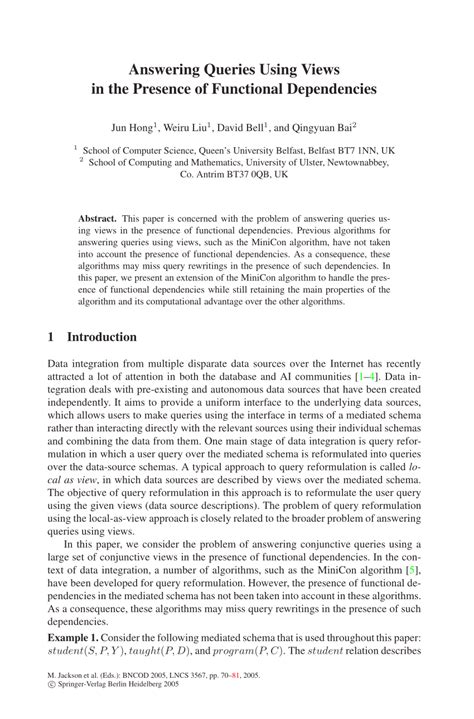 Pdf Lecture Notes In Computer Science