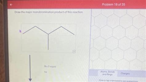 Solved Draw The Major Monochlorination Product Of This
