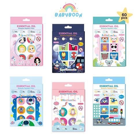 60pcs Mosquito Repellent Patch Natural Plant Based Essential Oil