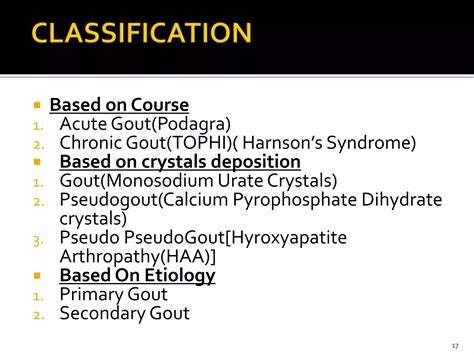 Gout And Hyperuricemia Pptx