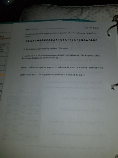 solved name bio 100 lab 9 iv pre lab questions se the