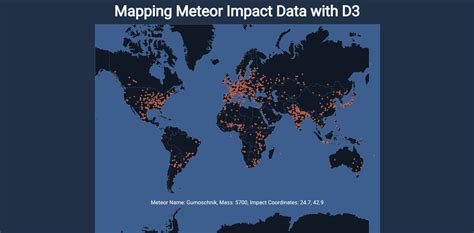 GitHub Ivaaak JS D3 Map Meteor Impacts Two Javascript Single Page