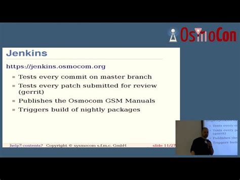 Conference Talks Talk Osmocom Project Infrastructure Redmine Mailman Git Gerrit Jenkins