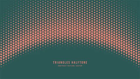 Triangles Half Tone Pattern Arc Shape Border Vector Graphics Abstract Background Stock