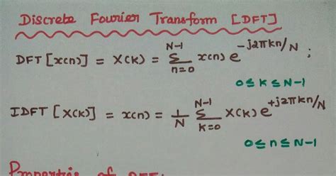Properties Of Dft With Proof Linearity Periodicity Time Reversal