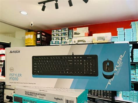 A4tech Fstyler F1010 Keyboard Mouse Combo Usb Blue Computers And Tech Parts And Accessories