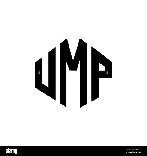 Ump Letter Logo Design With Polygon Shape Ump Polygon And Cube Shape