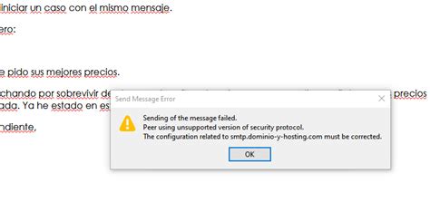 Peer Using Unsupported Version Of Security Protocol