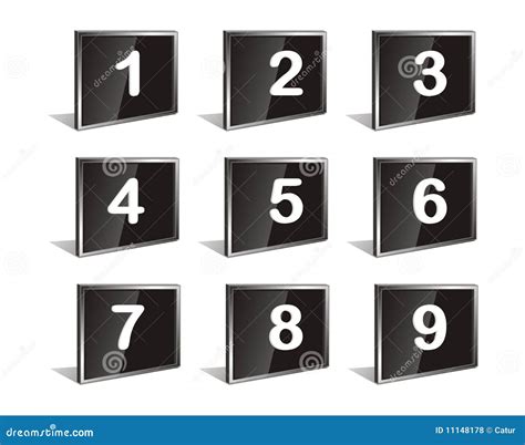 Vector Numbers Stock Vector Illustration Of Board Calculator 11148178