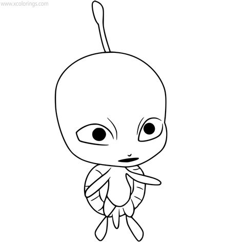 Miraculous Ladybug Trixx Kwami Coloring Pages