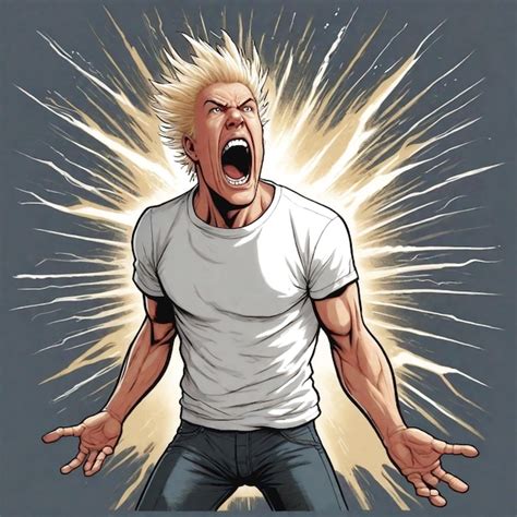 Premium Ai Image Exploding Head Screaming Thunder Generated Ai