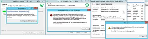 Service Does Not Start Application Issues Sql Backup And Ftp Community