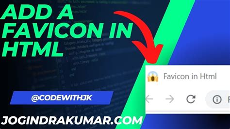 How To Add A Favicon In Html Html Css Favicon Howto Trending Youtube
