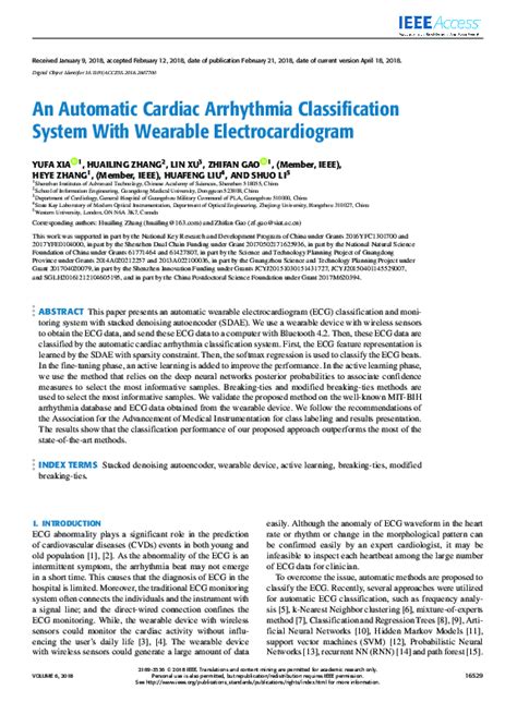 pdf an automatic cardiac arrhythmia classification system with