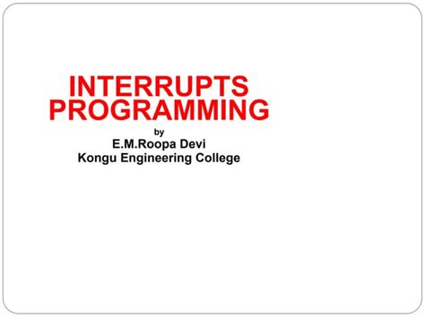 Interrupts Of 8051pdf