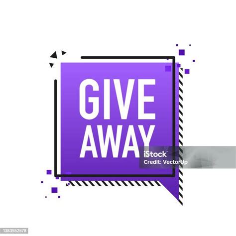 소셜 미디어 게시물 또는 웹 사이트 배너에 대한 경품 로고 템플릿 리본에 대한 스톡 벡터 아트 및 기타 이미지 리본 모던