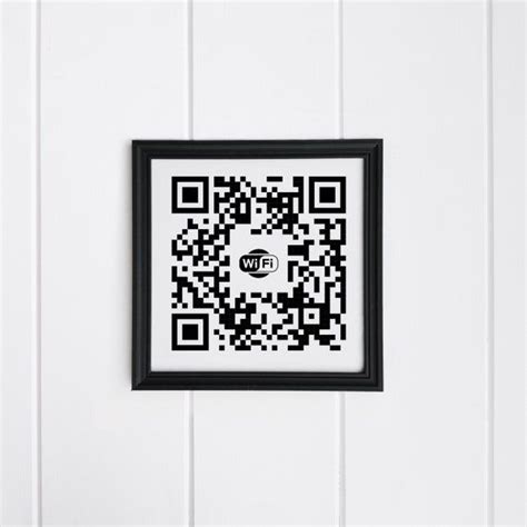 Wi Fi QR Code Custom Guest Airbnb Home Printable Etsy