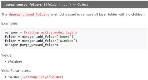 layers purge unused folders { folder } ⇒ object and other pranks ruby api
