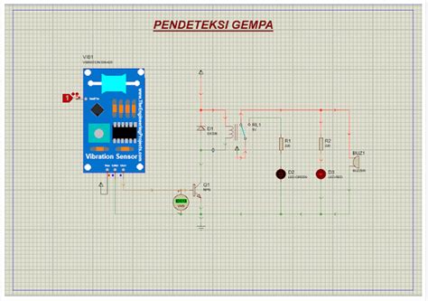 Teknik Elektro Pendeteksi Gempa Vibration Sensor