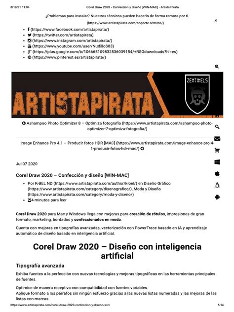corel draw 2020 pdf