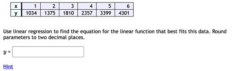 based on the data shown below calculate the
