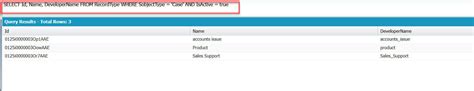 Salesforce Soql Query Recordtype