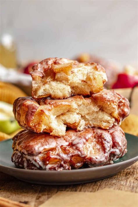 Bakery Style Apple Fritter Donuts The Cozy Plum