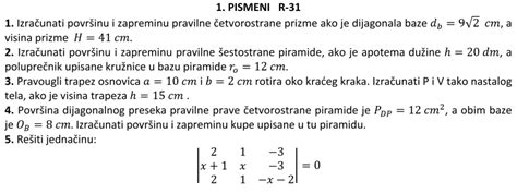 Kontrolni Zadaci 8 Razred Nemanja Matić Matematika Za Sve