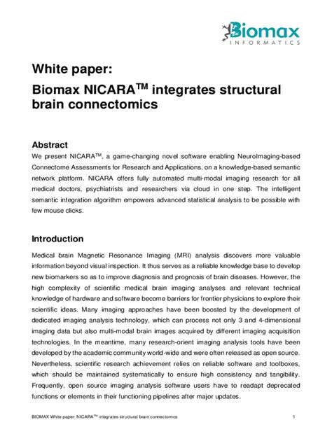 Fillable Online Mapping The Connectome Multi Level Analysis Of Brain Fax Email Print