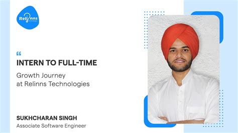 Sukhcharan Singhs Internship Experience At Relinns Technologies