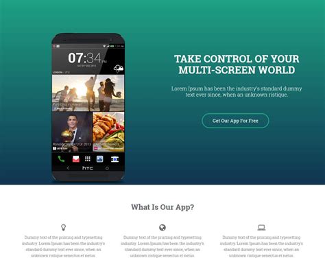 AppLanding Bootstrap App Landing Page Template TemplateMag