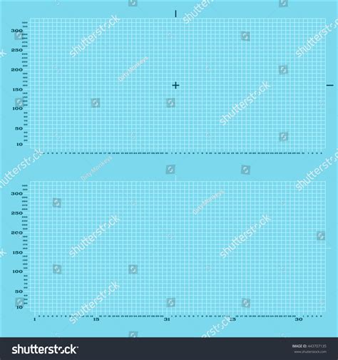 Vector Plotting Graph Grid Paper Background Stock Vector Royalty Free