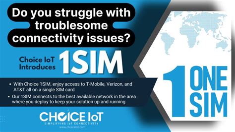 Choice Iot On Linkedin Iotconnectivity Iotsim Iotdata Tmobile Verizon Att Singlesim