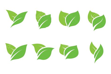 녹색 나무 잎 생태 자연 요소 벡터의 로고 로고 상표 기호 Png 일러스트 및 벡터 에 대한 무료 다운로드 Pngtree