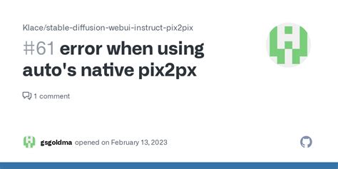 Error When Using Auto S Native Pix2px Issue 61 Klace Stable