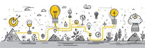 Business Journey Path From Idea To Execution Illustrated In Infographic Style With Dynamic