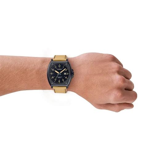 Ripley Reloj AnÁlogo Casio Original Regular Mtp E715l 5a Negro Para Hombre Cuero Beige